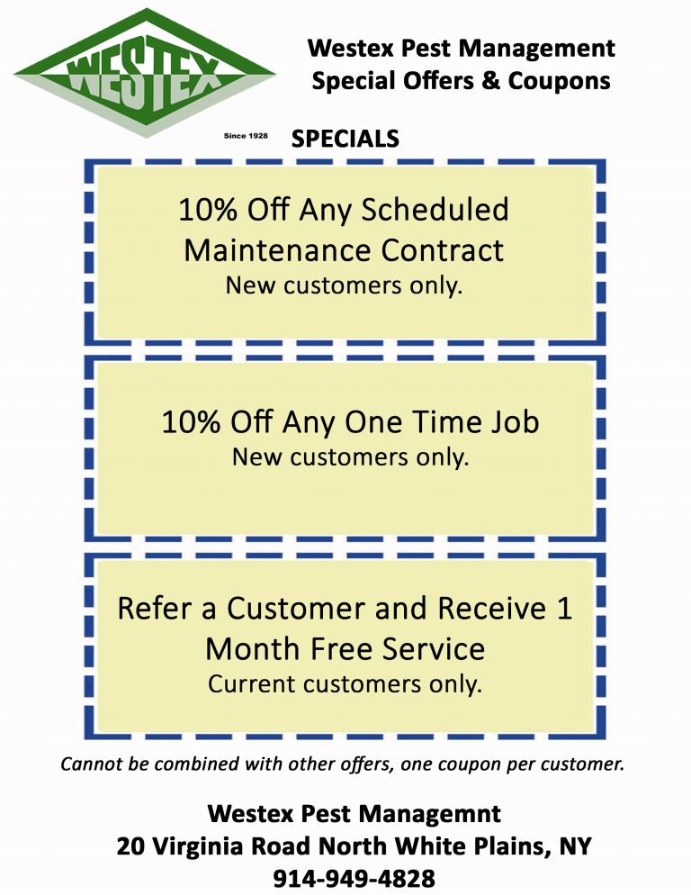 Coupons | Westex Pest Management